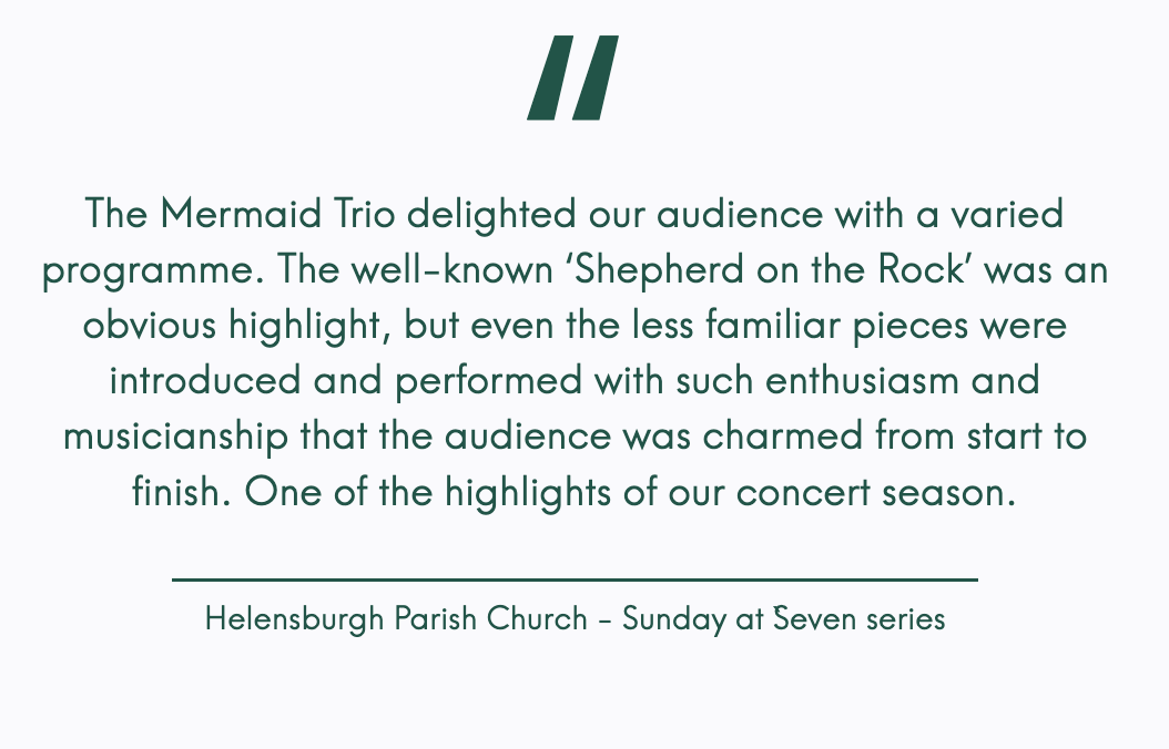 The Mermaid Trio – Chamber Music, for Piano, Voice and Clarinet
